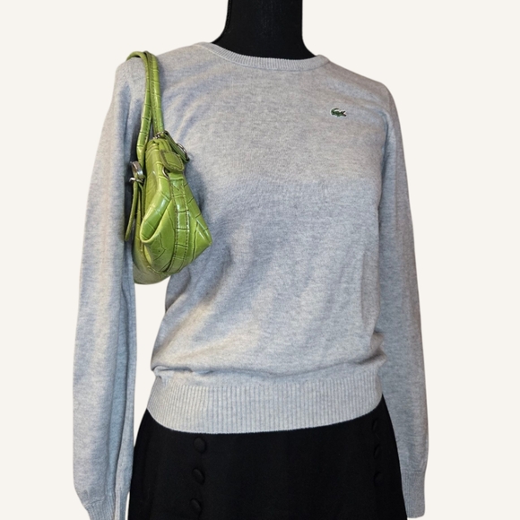 Lacoste | Sweaters | Lacoste Gray Cashmere Sweater | Poshmark